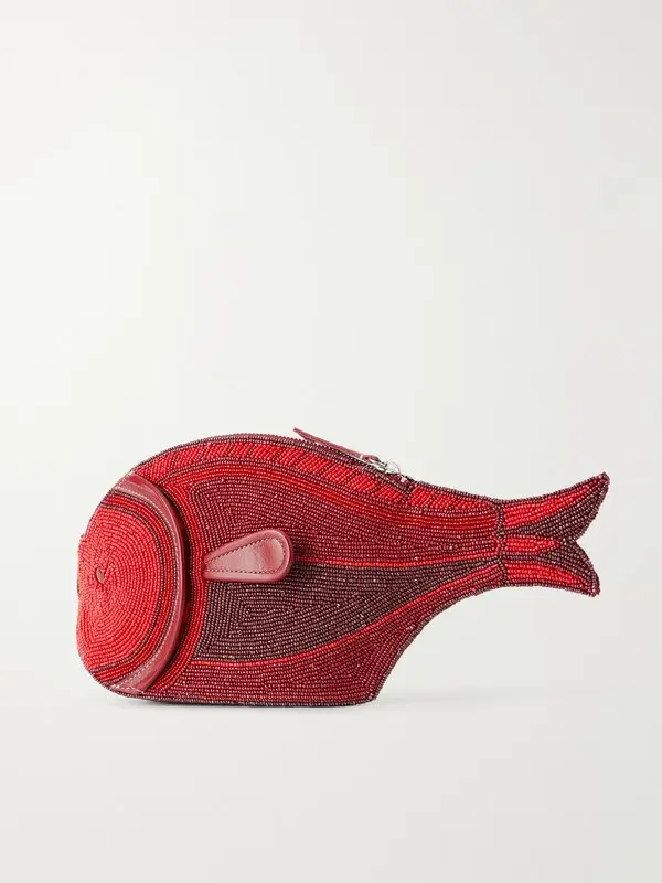Staud Pesce Beaded Clutch