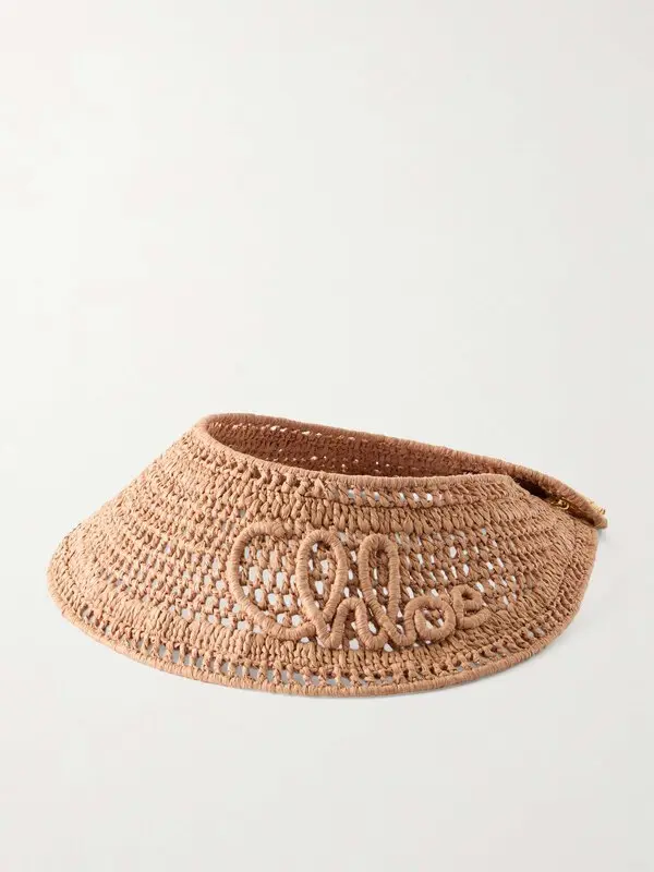 Chloé Summer Banana Raffia Hat - Beige