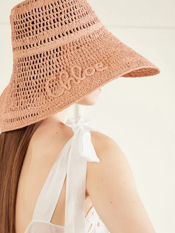 Chloé Raffia Sun Hat - Neutrals