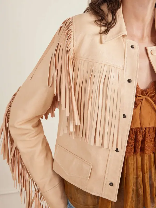 Chloé Fringed Leather Jacket