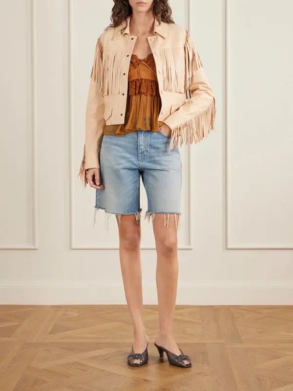 Chloé Fringed Leather Jacket