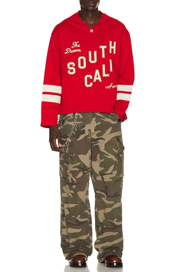 Amiri South Cali Flock Football Tee In White