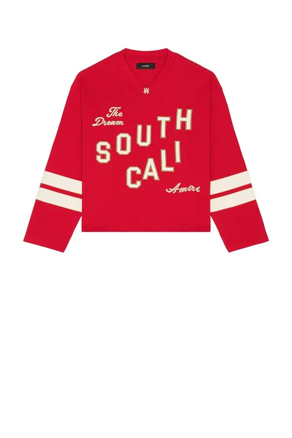 Amiri South Cali Flock Football Tee In White