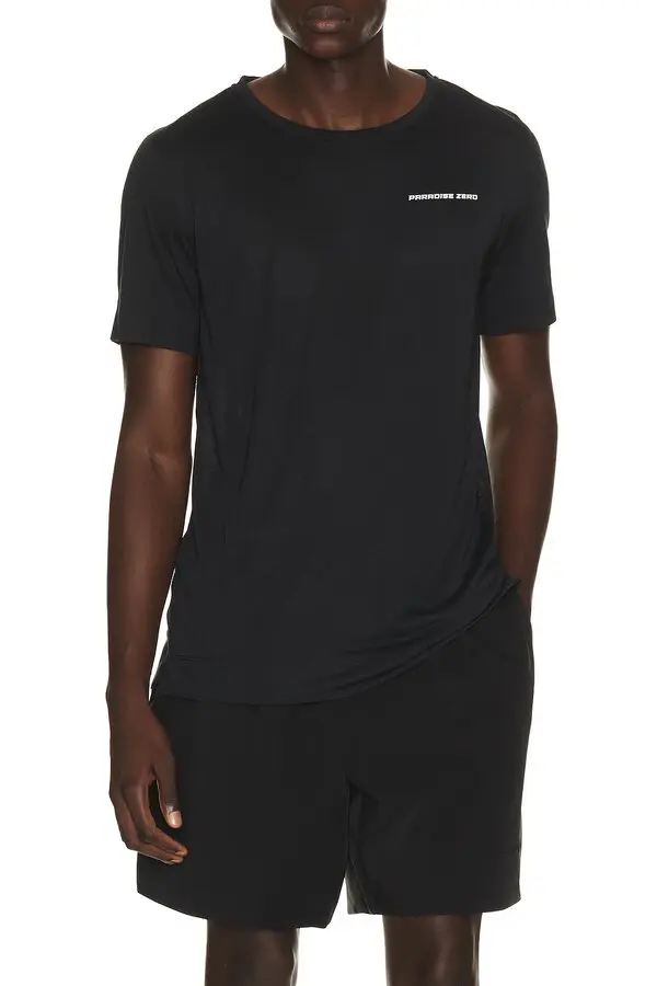 PARADISE ZERO Featherweight Short Sleeve Tee - Black