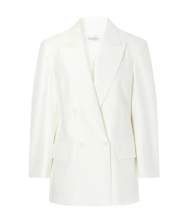 Max Mara Double-breasted Cotton-ponte Jacket