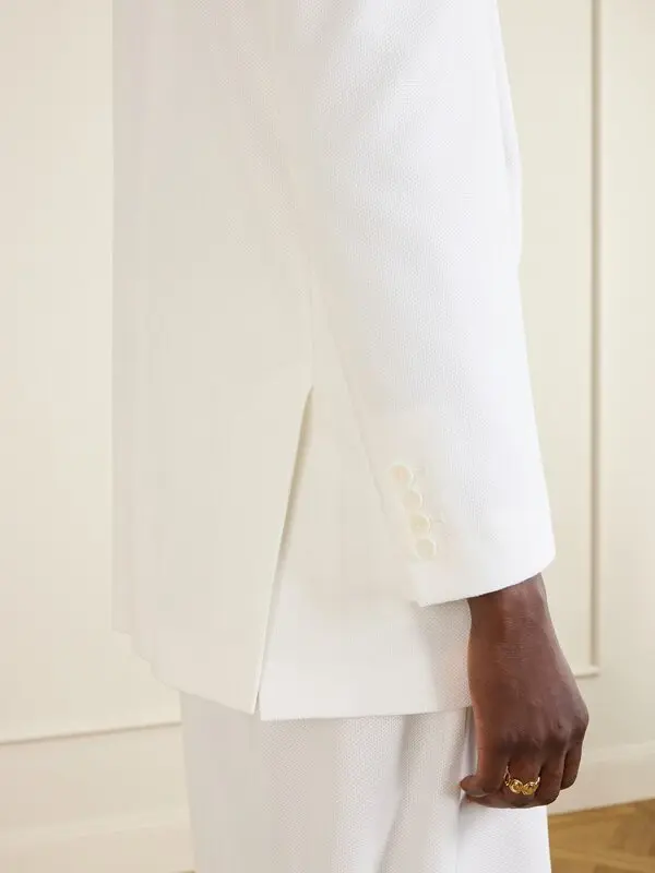 Max Mara Double-breasted Cotton-ponte Jacket