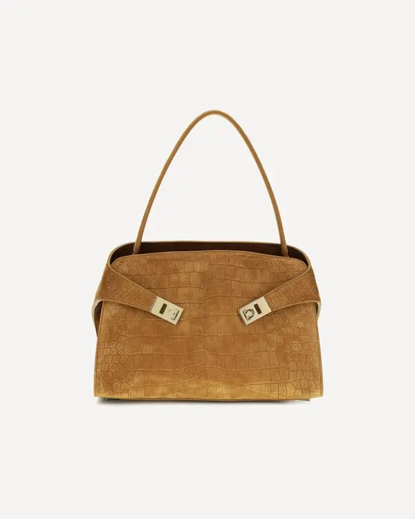 FERRAGAMO Medium Hug Soft Shoulder Bag