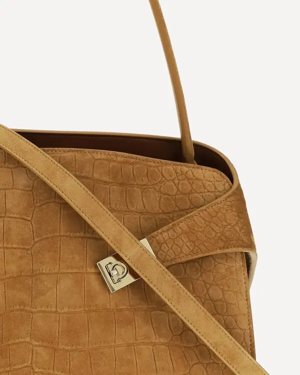 FERRAGAMO Medium Hug Soft Shoulder Bag