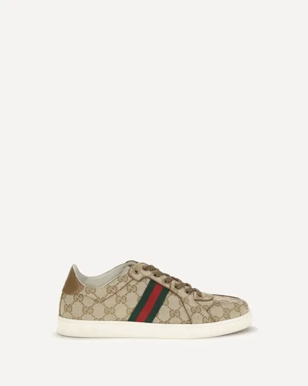 Gucci Stretch Gg Fabric Sneakers - Beige