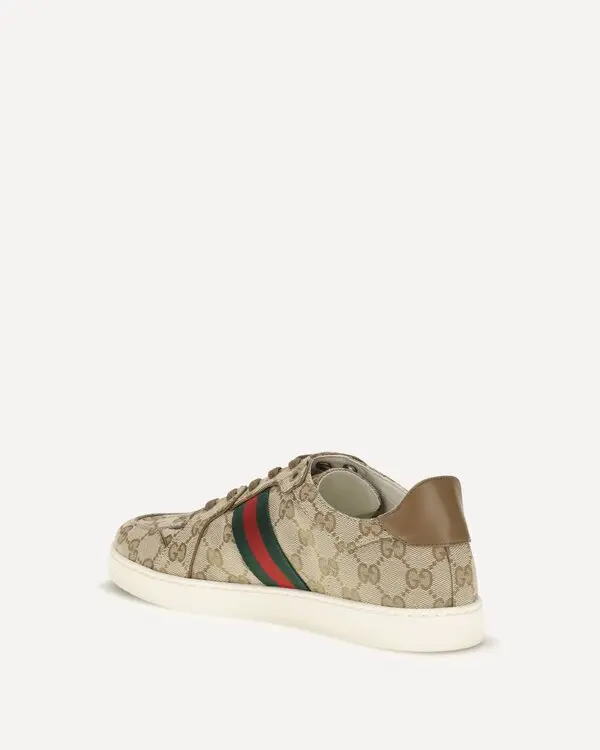 Gucci Stretch Gg Fabric Sneakers - Beige