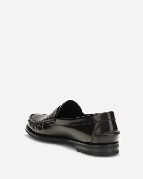 Prada Brushed Leather Loafers