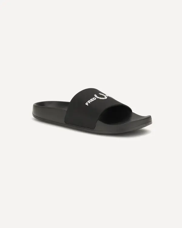 Fred Perry Rubber Slides With Logo