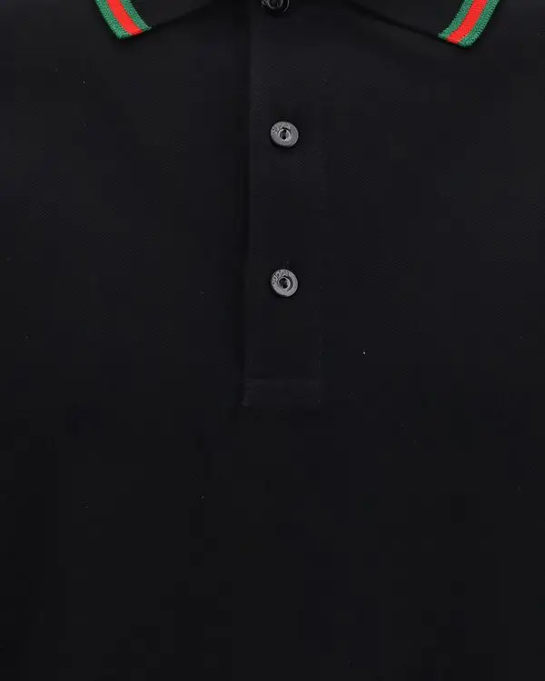 Gucci Cotton Piqué Jersey Polo Shirt Ale