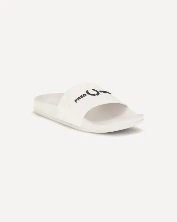 Fred Perry Rubber Slides With Embossed Logo