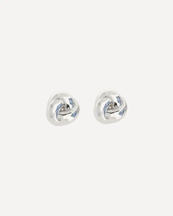 SELF-PORTRAIT Knot Earrings - Silver