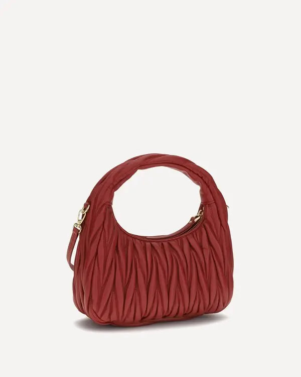 Miu Miu Quilted Matelassé Leather Hobo Handbag