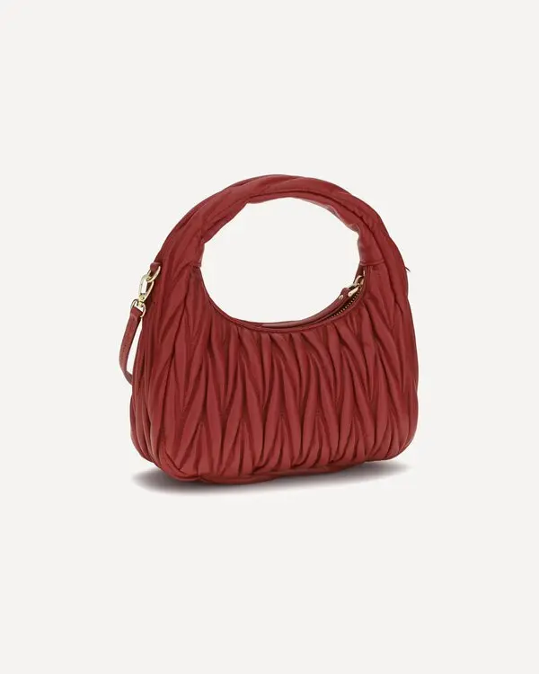 Miu Miu Quilted Matelassé Leather Hobo Handbag