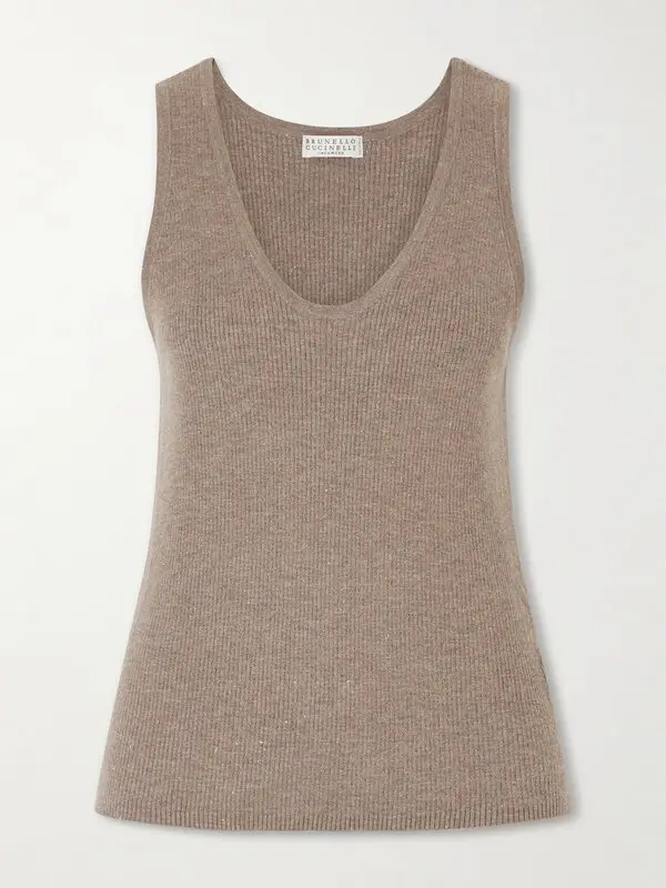 Brunello Cucinelli Ribbed-knit Tank