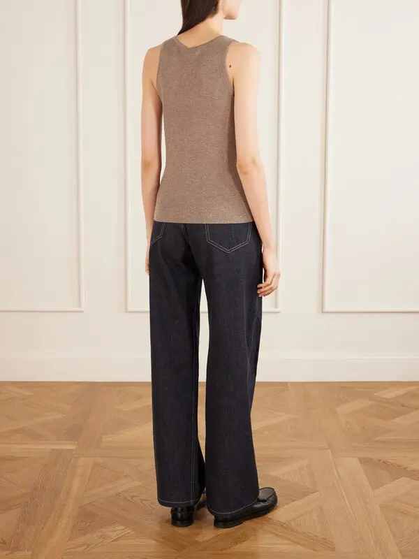 Brunello Cucinelli Ribbed Knit Tank Top