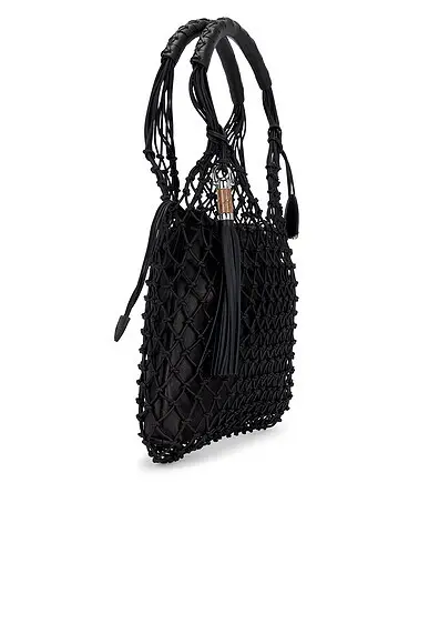 Ralph Lauren Macrame Tote Bag - Black