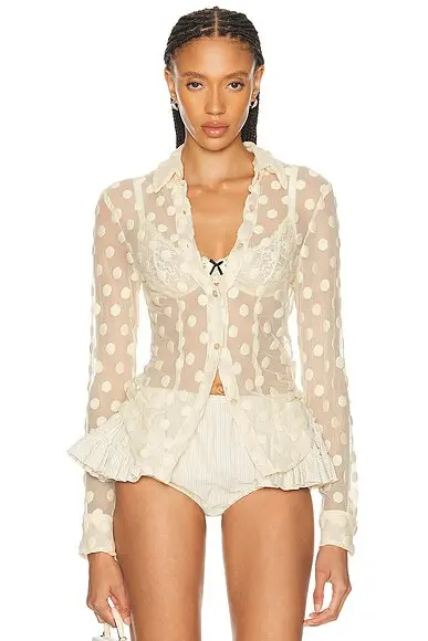 Dries Van Noten Cloudy" Shirt - Ecru