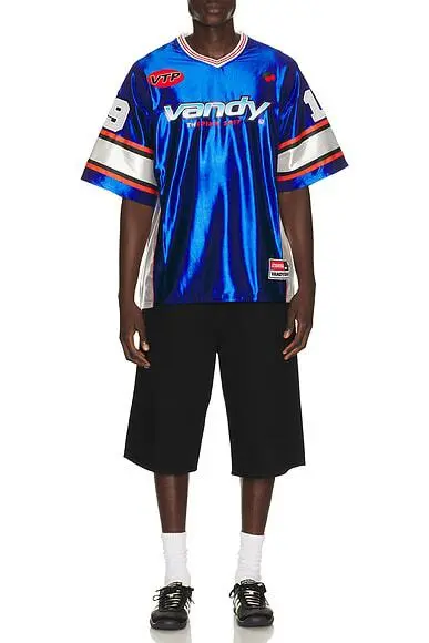 VANDYTHEPINK Graphic Print Football Jersey
