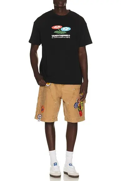 VANDYTHEPINK Patched Canvas Shorts
