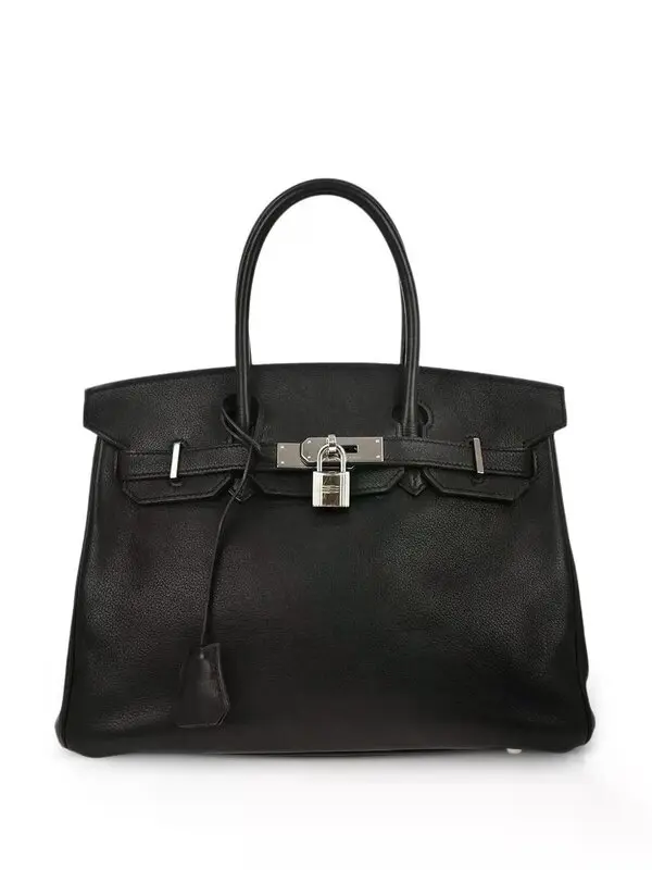 Hermès Veau Evergrain Birkin 30 Handbag - Black