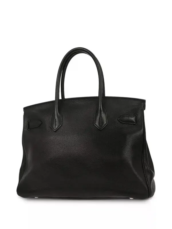 Hermès Veau Evergrain Birkin 30 Handbag - Black