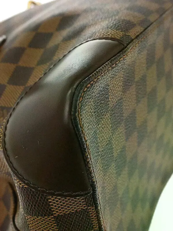 LOUIS VUITTON Damier Ebene Hampstead Mm Tote Bag - Brown