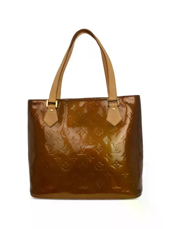 LOUIS VUITTON Monogram Vernis Houston Tote Bag - Brown