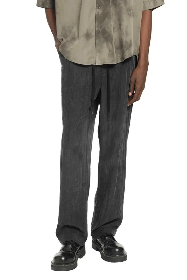 ANDREA YA AQOV Straight-leg Pants - Black