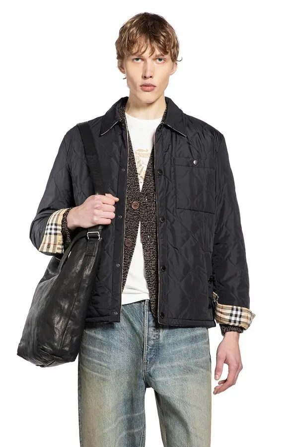 Burberry Quilted Nylon Overshirt - Black