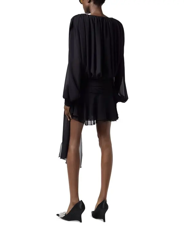 Giuseppe Di Morabito Blouson Silk Mini Dress
