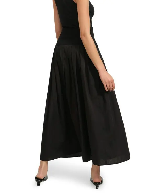 MARCELLA Kenmare Pleated Maxi Skirt - Black