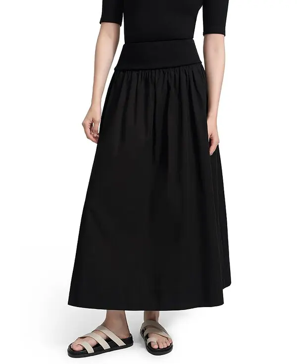 MARCELLA Gathered Midi Skirt