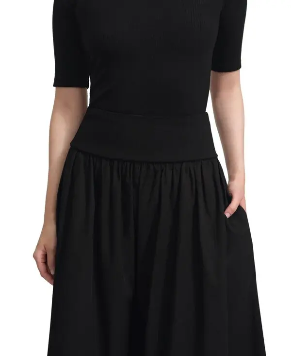 MARCELLA Gathered Midi Skirt