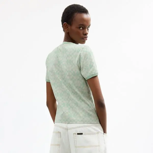 COACH X Brain Dead Signature Ringer T-shirt - Mint