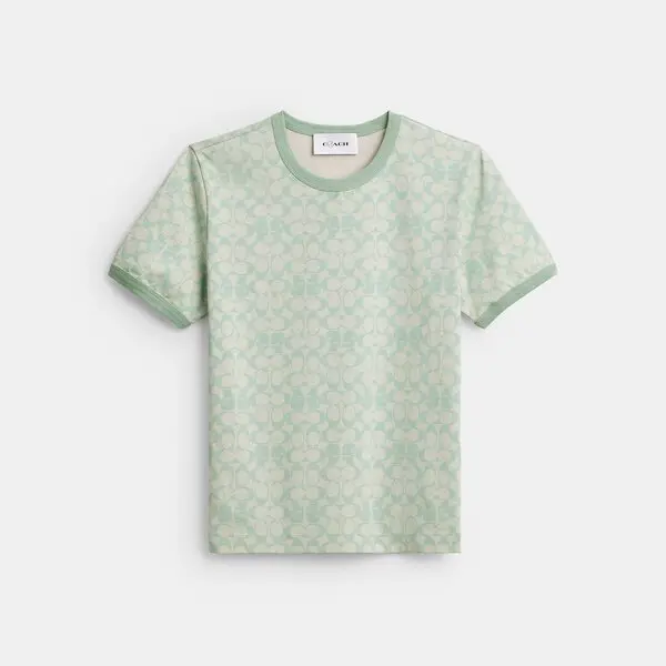 COACH X Brain Dead Signature Ringer T-shirt - Mint
