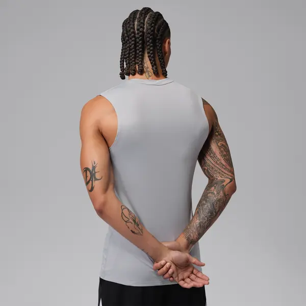 JORDAN Sport Dri-fit Sleeveless Base Layer Tank Top - Grey