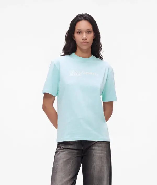 Karl Lagerfeld Logo T-shirt - Aqua Marine