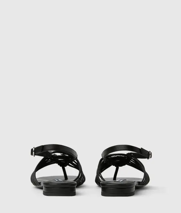 Karl Lagerfeld Alisso Ii Woven Leather Slingbacks