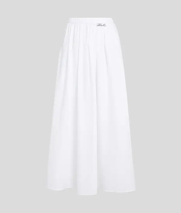 Karl Lagerfeld K/signature Beach Maxi Skirt - White