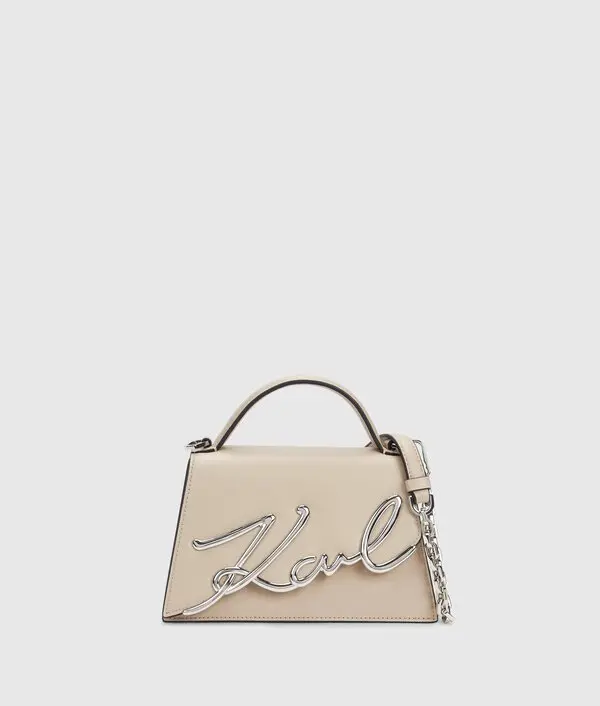 Karl Lagerfeld K/signature Small Crossbody Bag - Light Sandstone