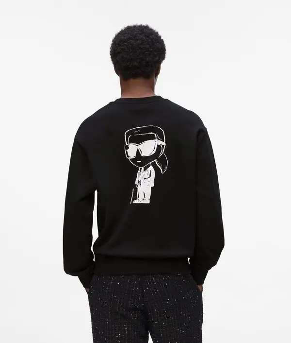 Karl Lagerfeld Ikon Sweatshirt - Black