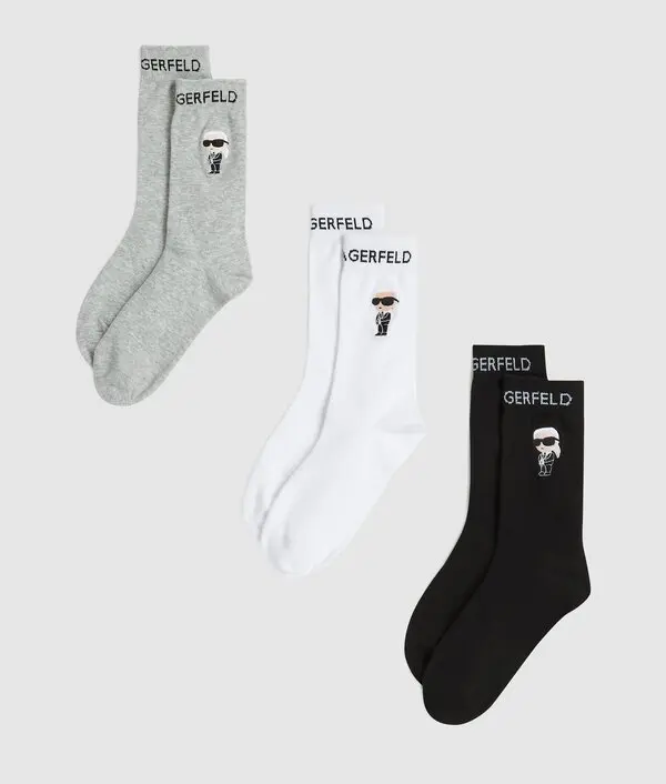 Karl Lagerfeld Ikon Socks 3-pack