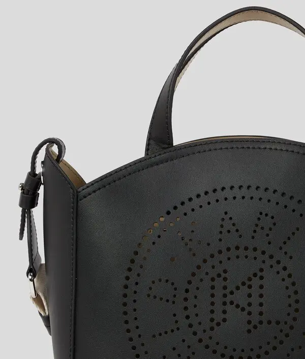 Karl Lagerfeld K/circle Perforated Small Tote Bag