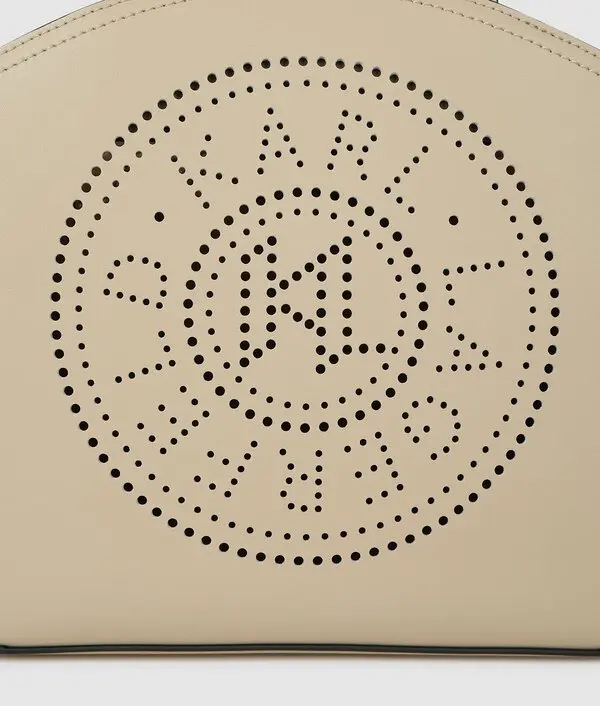 Karl Lagerfeld K/circle Perforated Small Tote Bag - Safari