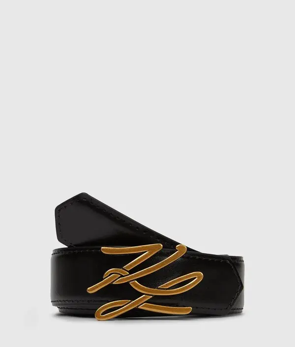 Karl Lagerfeld K/autograph" Medium Belt - Black