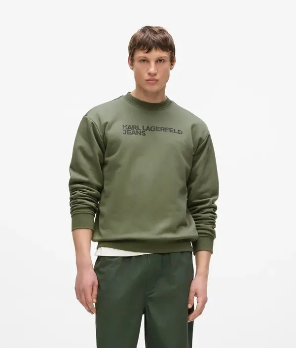 Karl Lagerfeld Regular Fit Logo Sweatshirt - Beetle